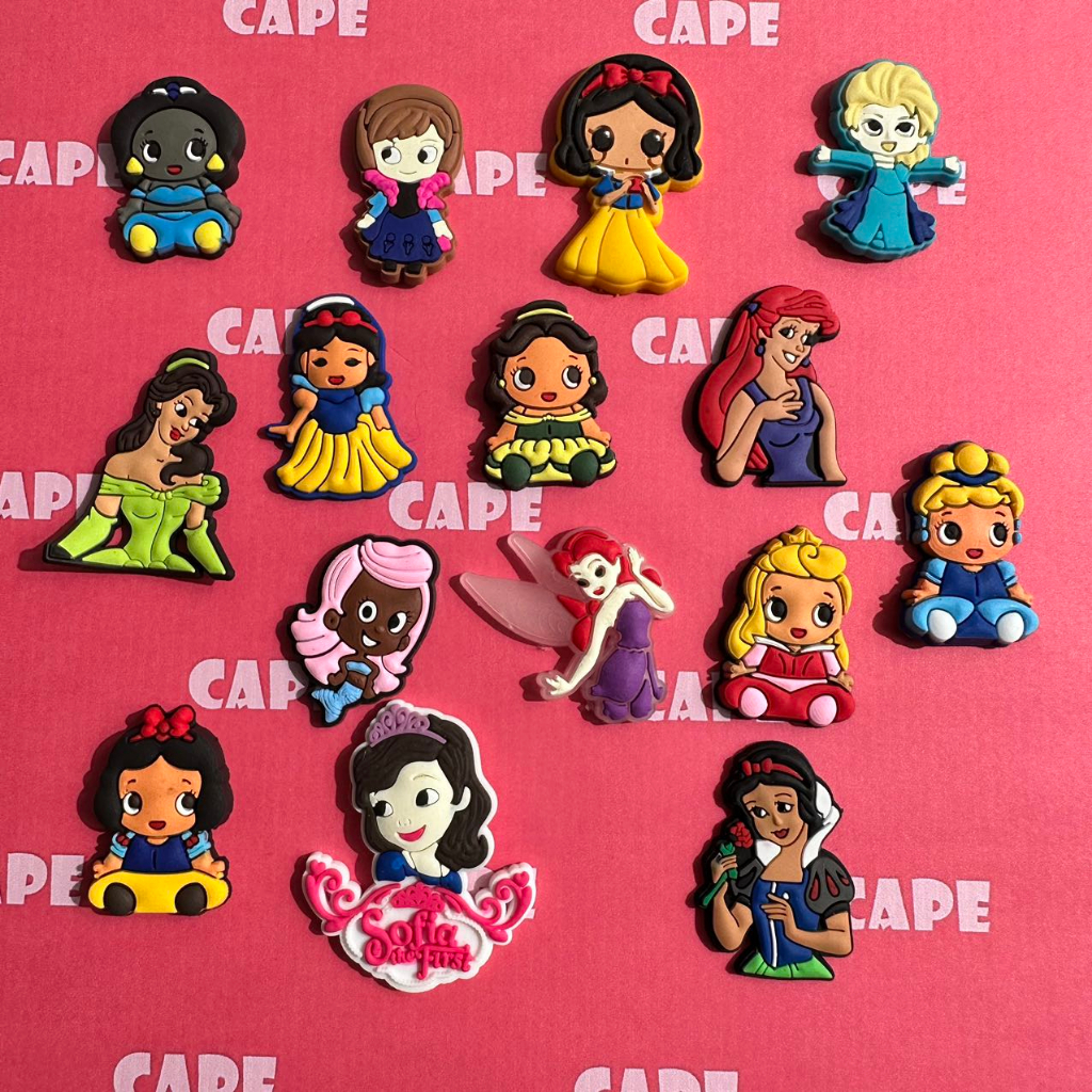 PrincessJibbitz Cute Cartoon Vsco PVC Crocs Charms Pins Fit Clog ...