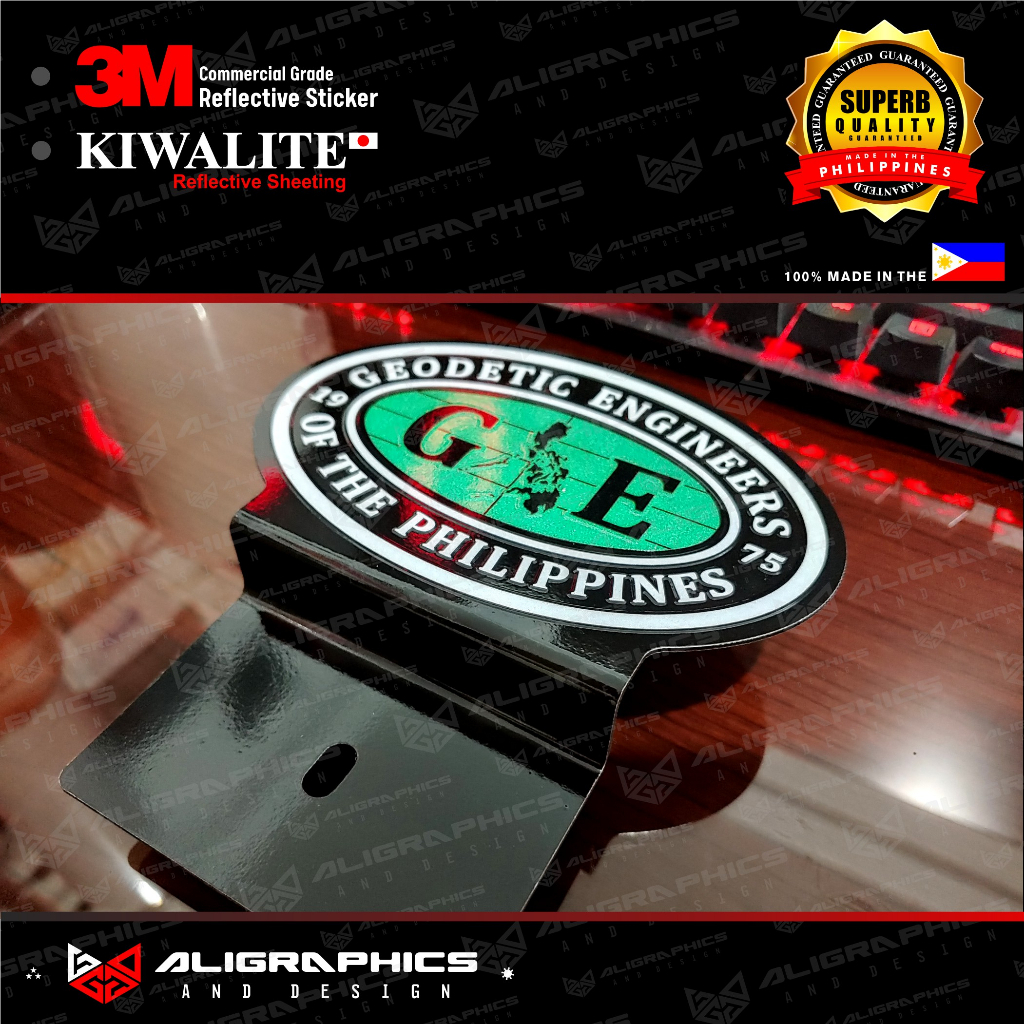 Geodetic Engineer car emblem / Galvanized metal emblem | Shopee Philippines