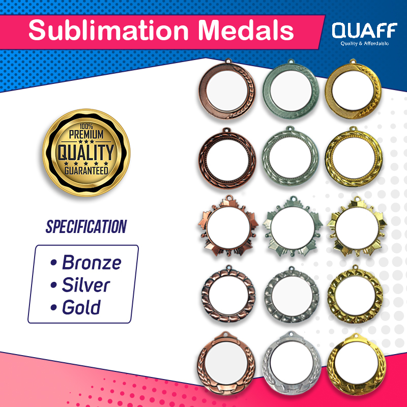 Sublimation Printable Medal Gold/Silver/Bronze | Shopee Philippines