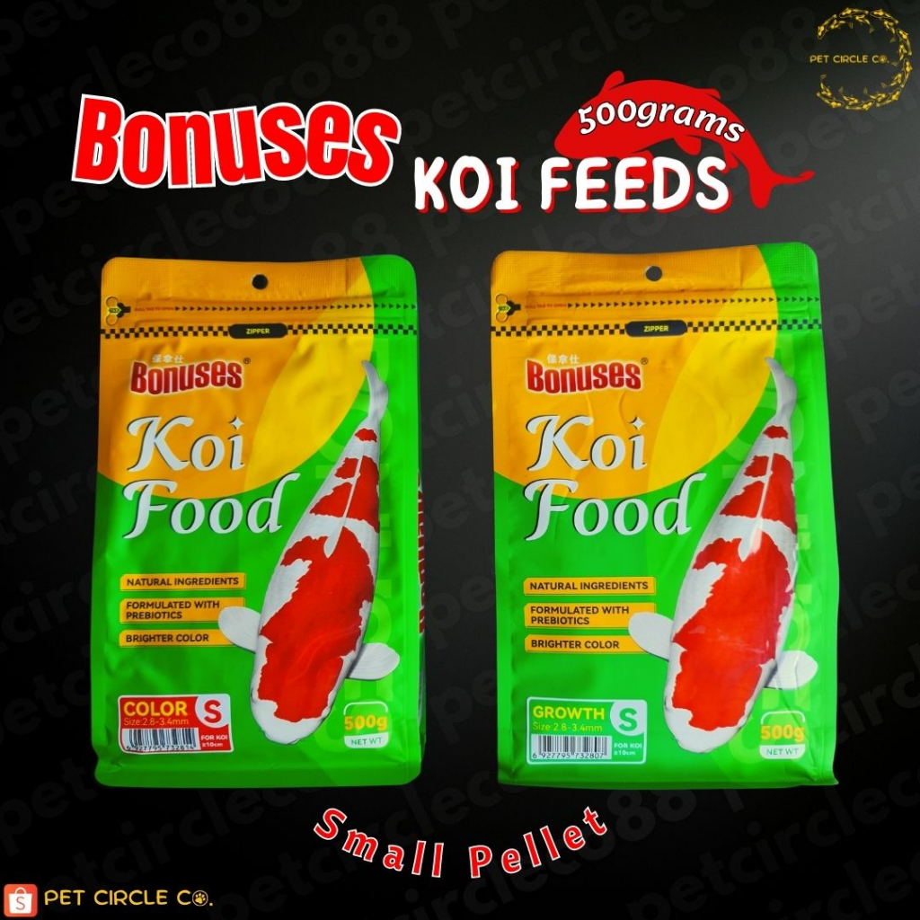 Bonuses Koi Food Growth 500g | Bonuses Color Enhancing 500g Small ...