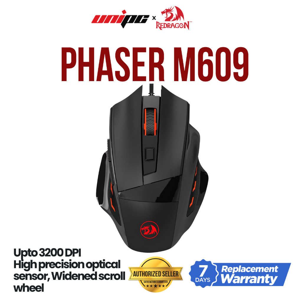 REDRAGON PHASER GAMING MOUSE (M609) UniPC | Shopee Philippines