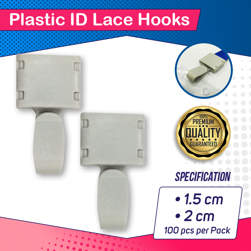 Plastic ID Hook for ID Lace Making 1.5cm / 2cm (100pcs) | Shopee ...