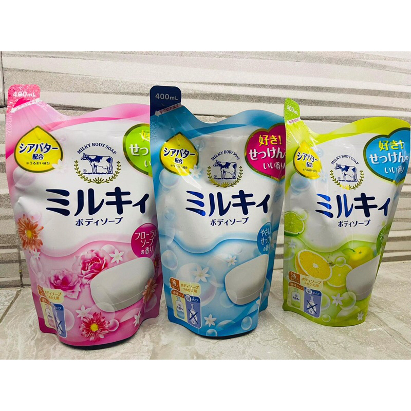 Japan🇯🇵Cow Style Milky Body Soap Refill Pack 400ml | Shopee Philippines