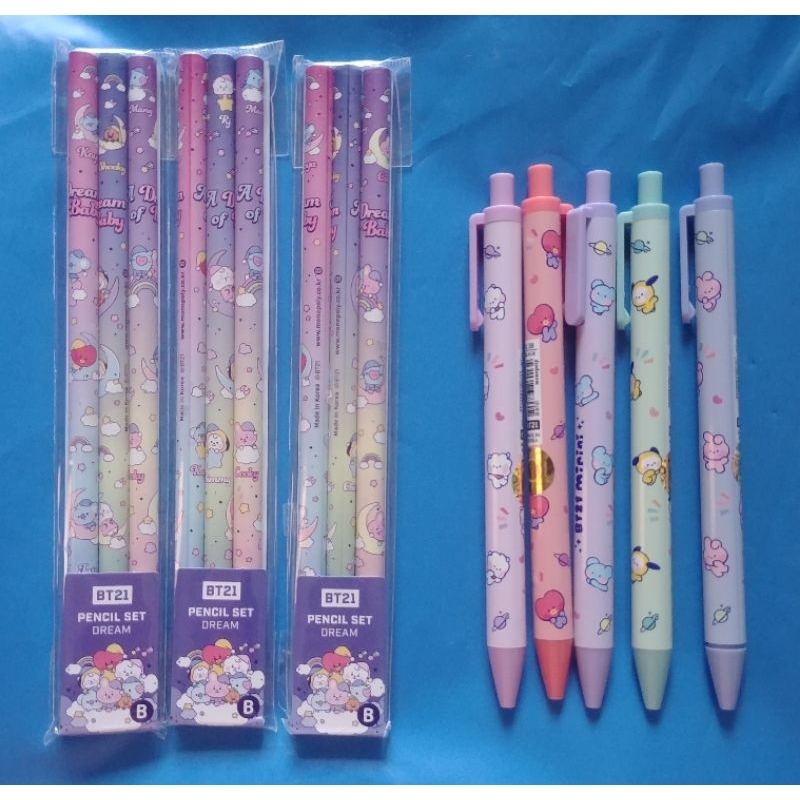 [ON-HAND] BT21 PENCIL SET (DREAM OF BABY VER.) | BT21 MININI ...