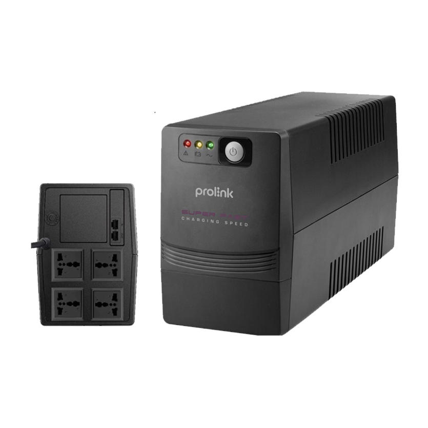 Prolink PRO1250SFC 1250Va Ups With AVR 4X Universal Sockets Backup For ...