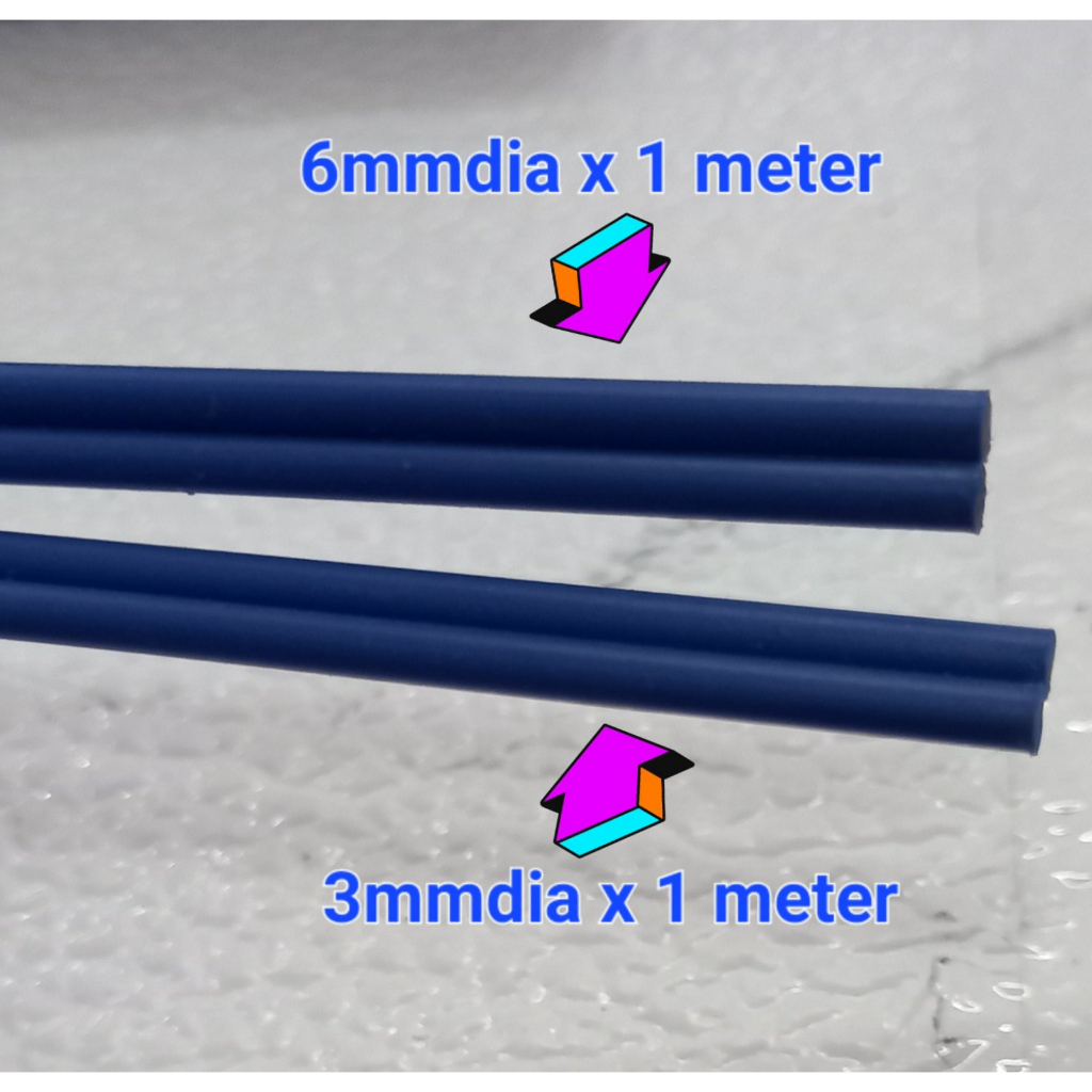 PVC WELDING ROD/ (Twin) blue 3mm and 6mmDia | Shopee Philippines
