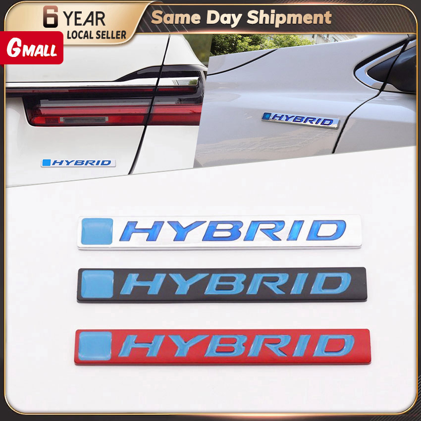 【Fast Delivery】 3D Metal HYBRID Logo Sticker ABS Auto Emblem Refitting ...