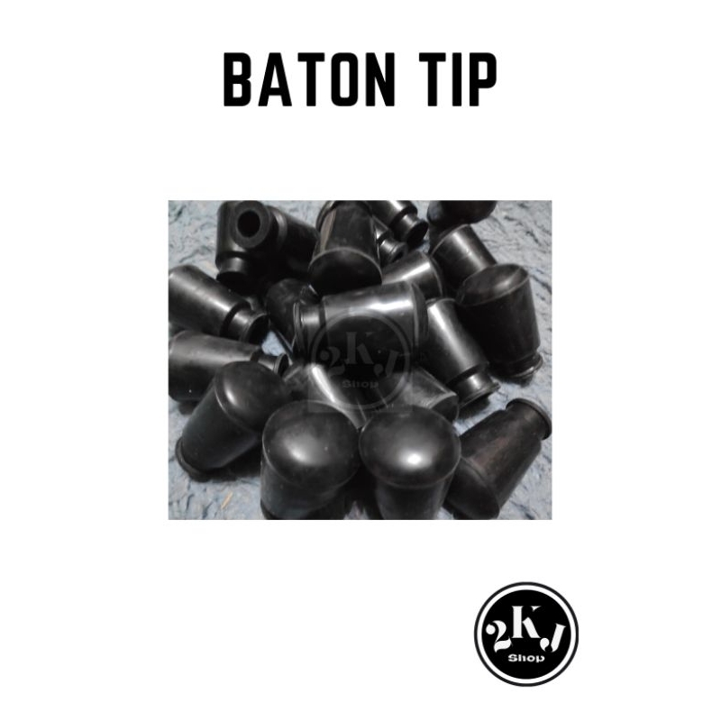 RUBBER BATON TIP BULK ORDERS ( BLACK ) | Shopee Philippines