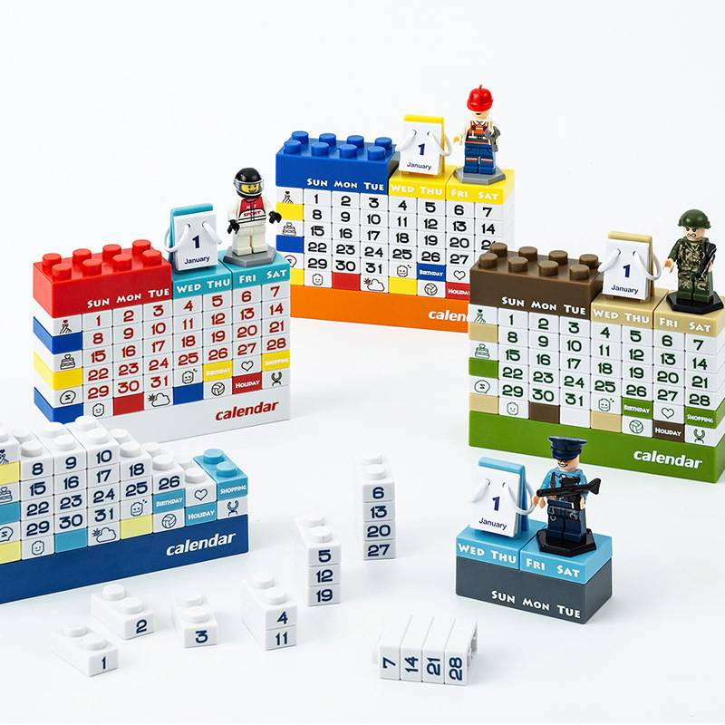 DIY Colorful Toy Brick Desk Calendar | Shopee Philippines