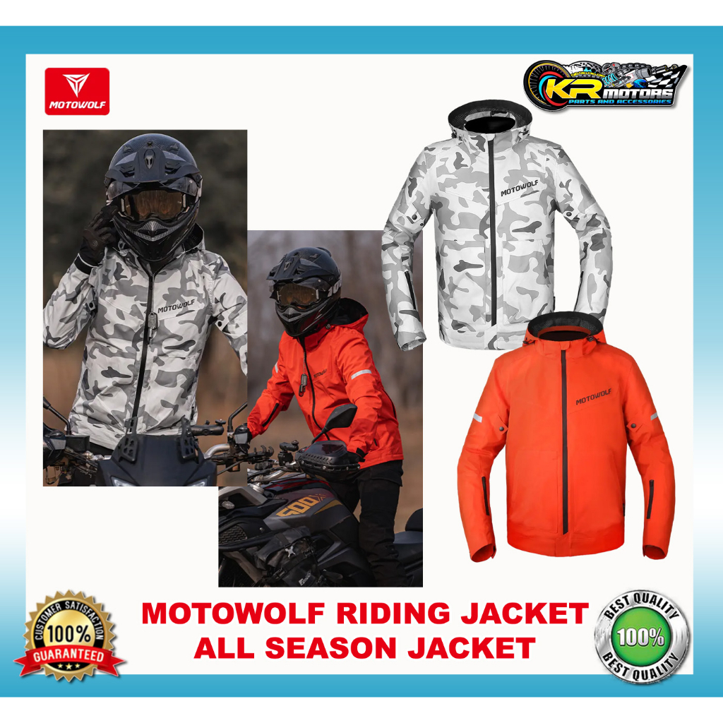 Motowolf Breathable Riding Jacket #0520 Windproof & Waterproof, Riding ...