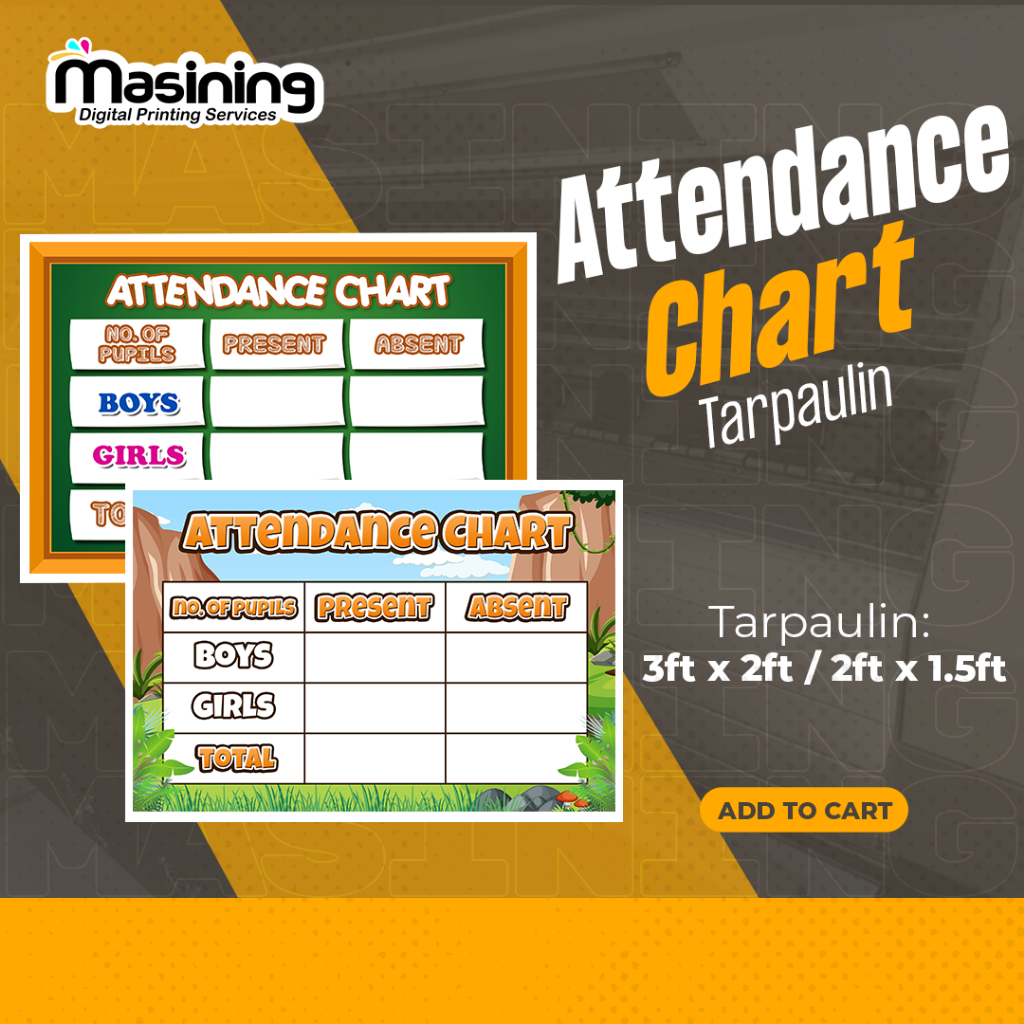 Classroom Attendance Chart Tarpaulin | Shopee Philippines
