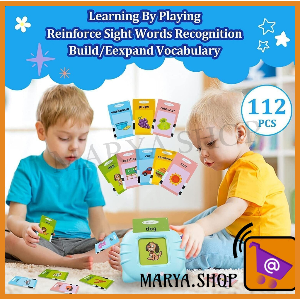 MARYA.SHOP Educational Toys Talking Flash Cards Machine Toddler ...