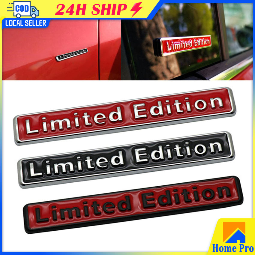 3D Metal Limited Edition Chrome Sticker Emblem Badge Universal Decal ...