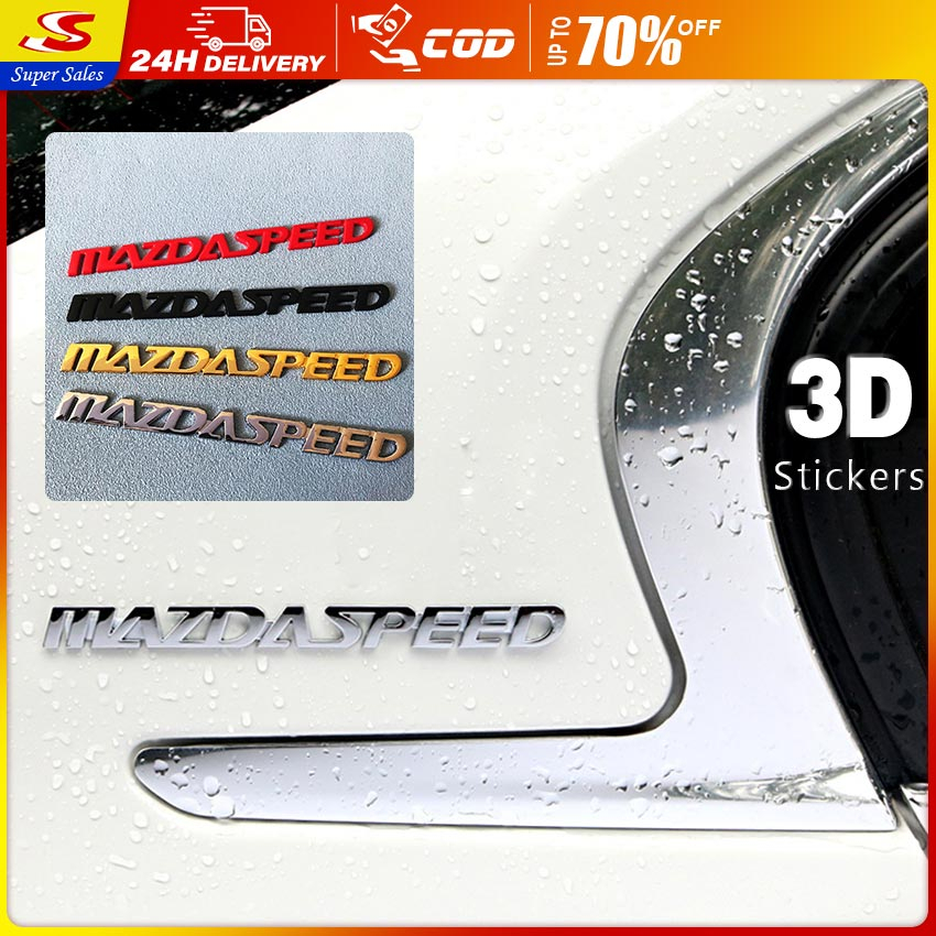 【SuperSales】 MAZDASPEED Trunk Emblem Badge Original Letter Logo Car ...