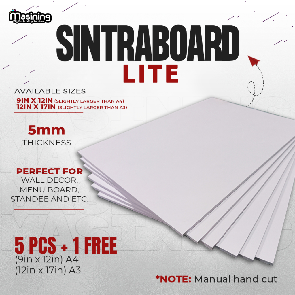 Sintraboard White 3mm / 5mm | Shopee Philippines