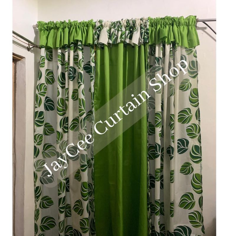JC Curtain Shop | 3 in 1 Curtain Set Assorted Designs | Shopee Philippines