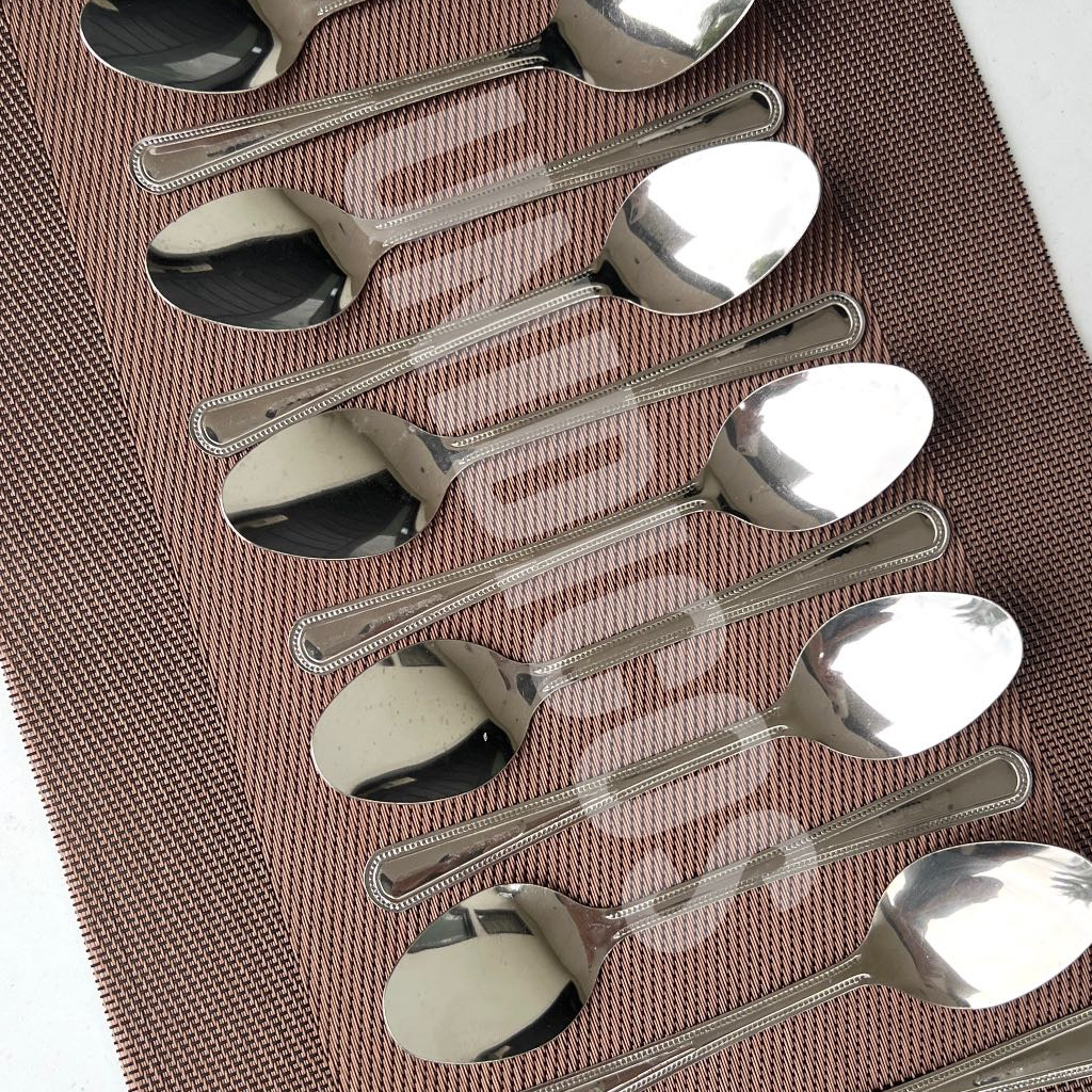 UD 12PCS Stainless Steel Spoon and Fork Dinnerware Table Spoon Fork ...