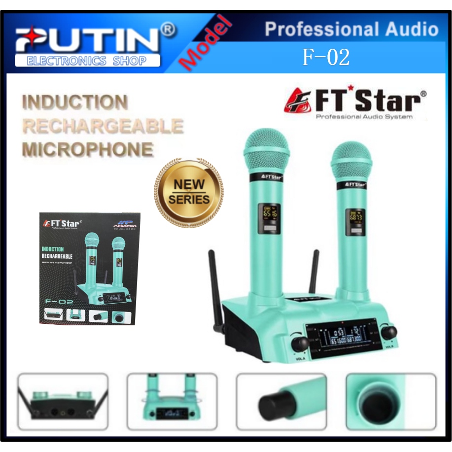 The Megapro FT STAR F-02 Rechargeable Wirelesss Microphone 32 ...