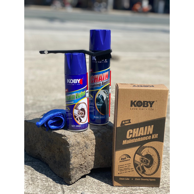 KOBY MOTOCARE PRODUCTS (Chain Kit, Tire Sealant, Inflator) | Shopee ...