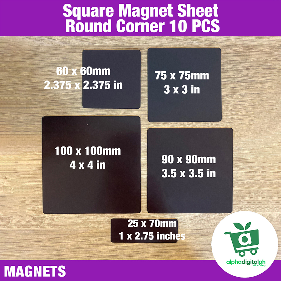 Square Magnet Sheet for Souvenir Giveaways 10 pcs per pack | Shopee ...