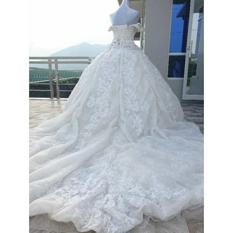 Luxury AB G137 Wedding Gown/debut/sagala | Shopee Philippines