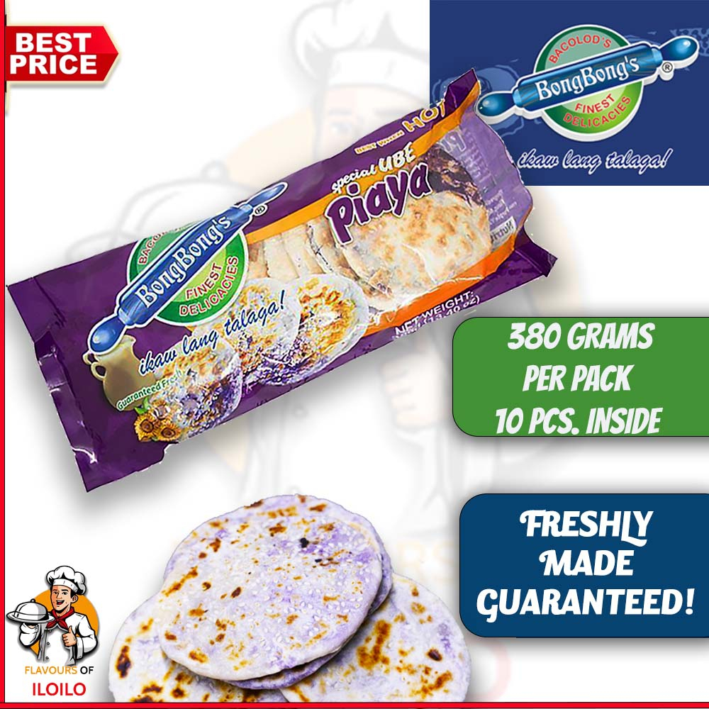 Flavors of Iloilo | Piaya Ube 380 grams | Bongbongs Pasalubong | Best ...