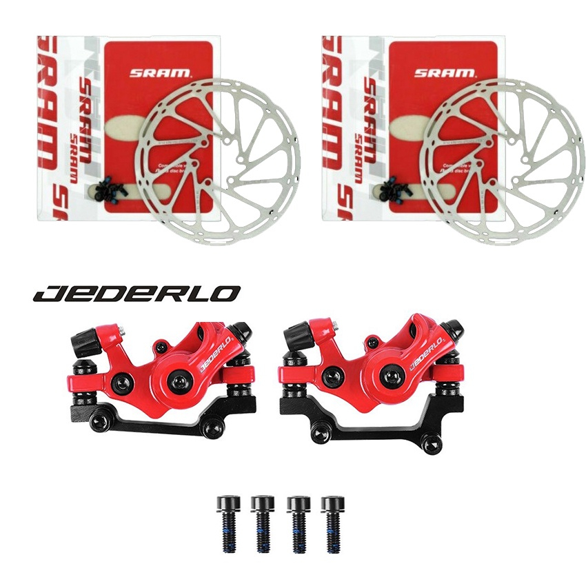JEDERLO bicycle disc brake caliper bicycle disc brake set bicycle front ...