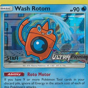 Wash Rotom - SM94 - (Staff) Pre-Release Promo Pokemon Sun & Moon Promos ...