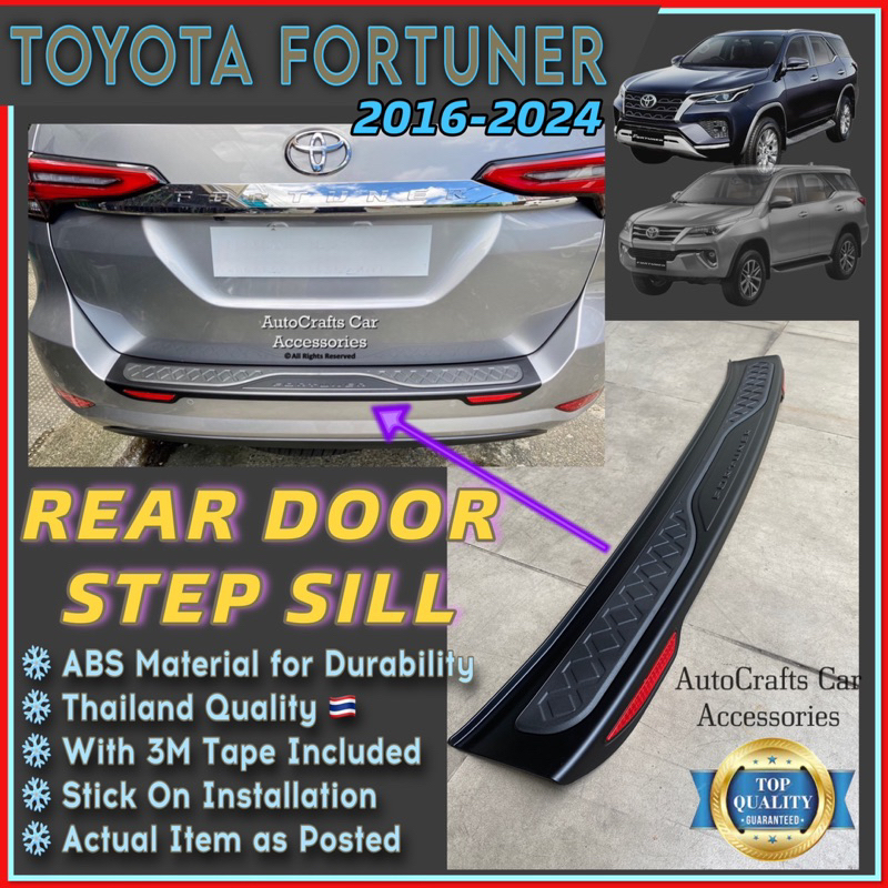 TOYOTA FORTUNER 2016-2025 REAR STEPSIL / REAR DOOR STEP SILL (FORTUNER ...
