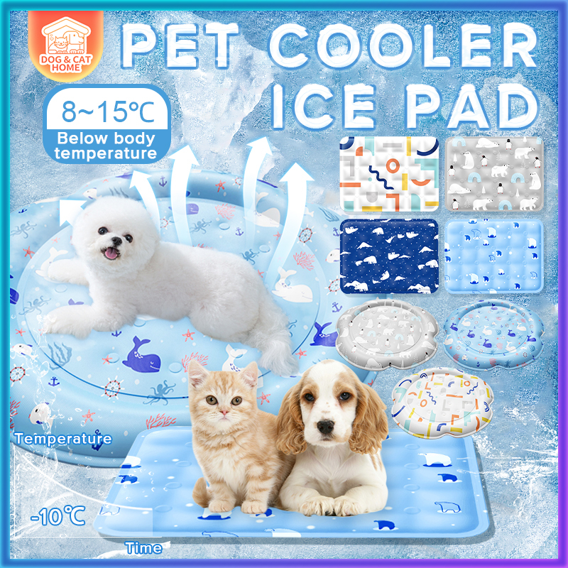 Pets Gel Ice pads Cooling Pads Sleeping Bed For Cats & Dogs Bed Indoor ...