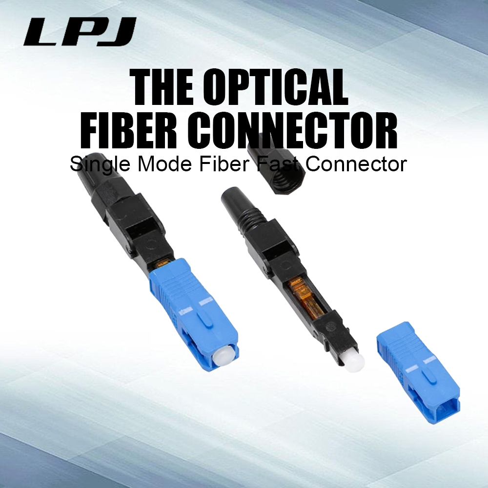 FTTH pre-buried SC fiber optic cold connector cold connector leather ...