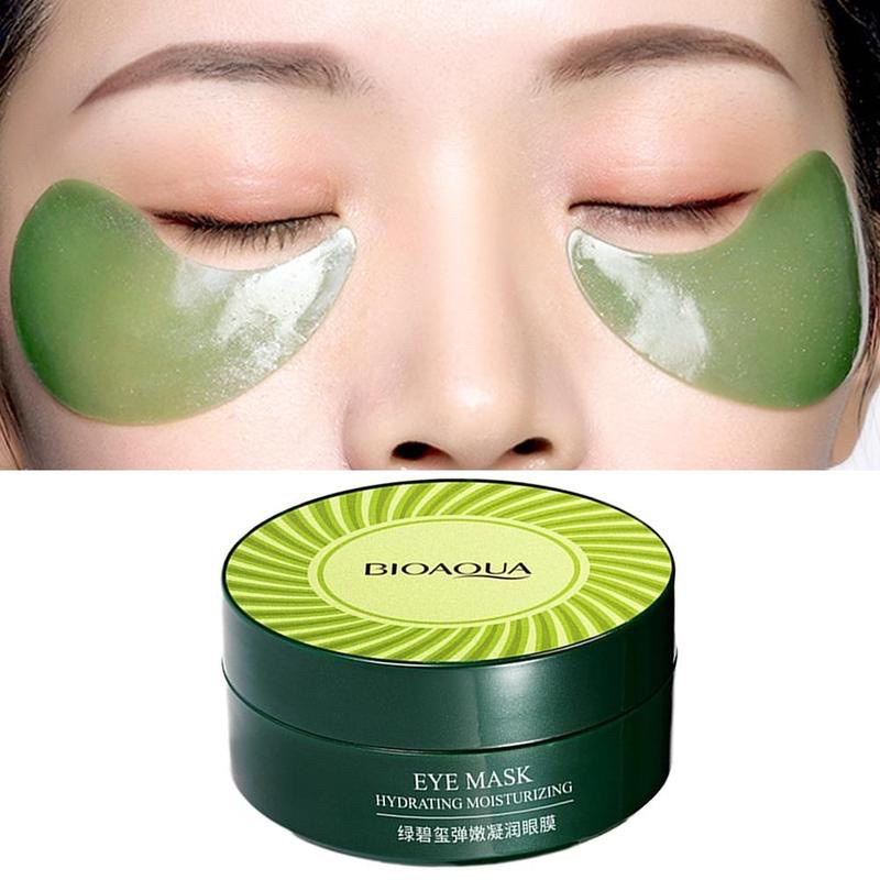 BIOAOUA 60PCS Green Elastic Moisturizing Eye Mask Moisturizing Eye ...