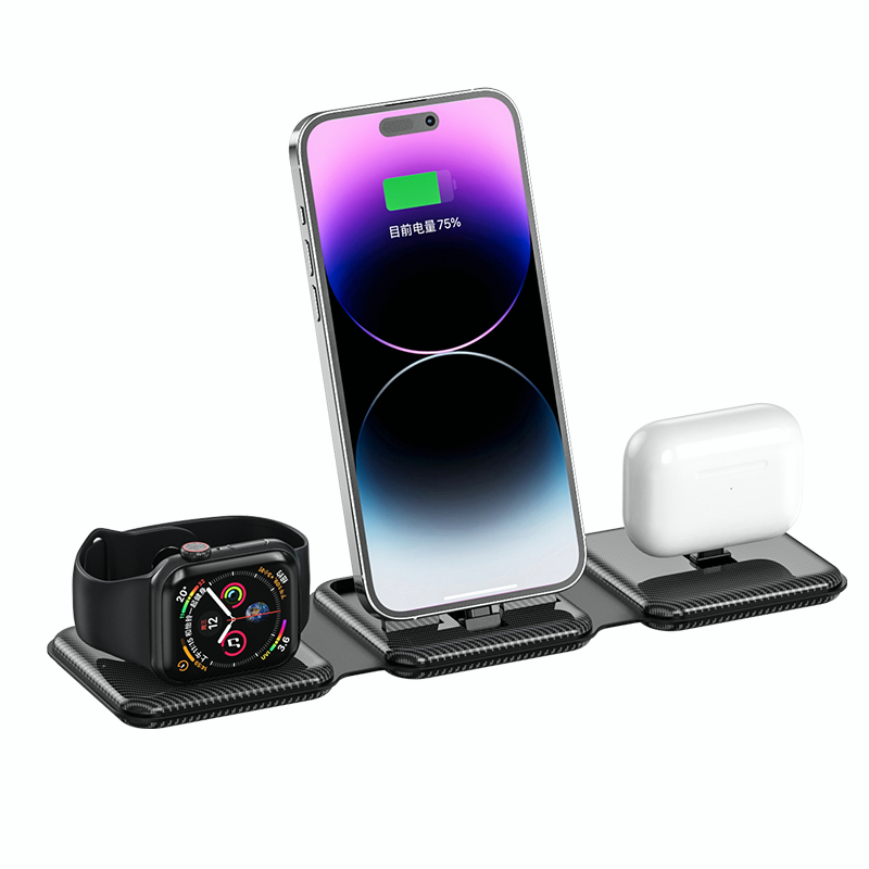 GOOJODOQ Wireless Charger for iphone iWatch airpods Fast PD Charging ...