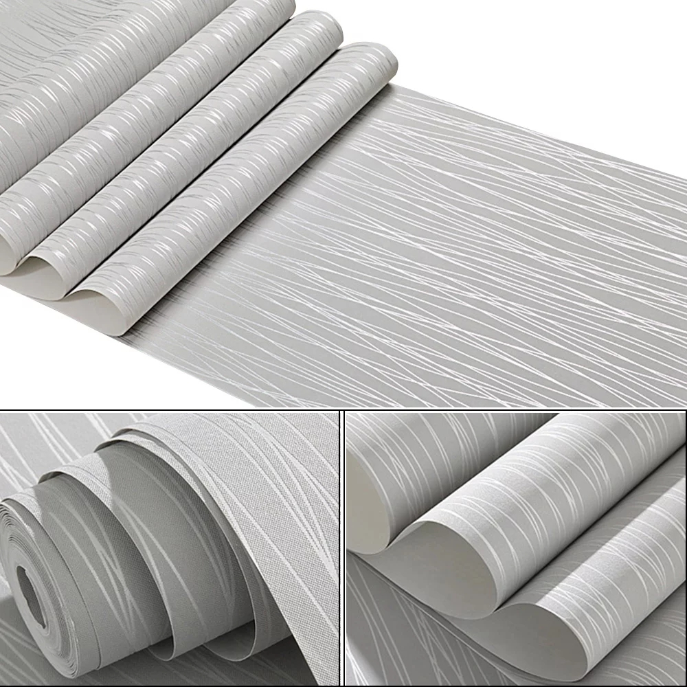 Aceking Wallpaper Gray Color Wall Sticker PVC Self Adhesive Waterproof ...