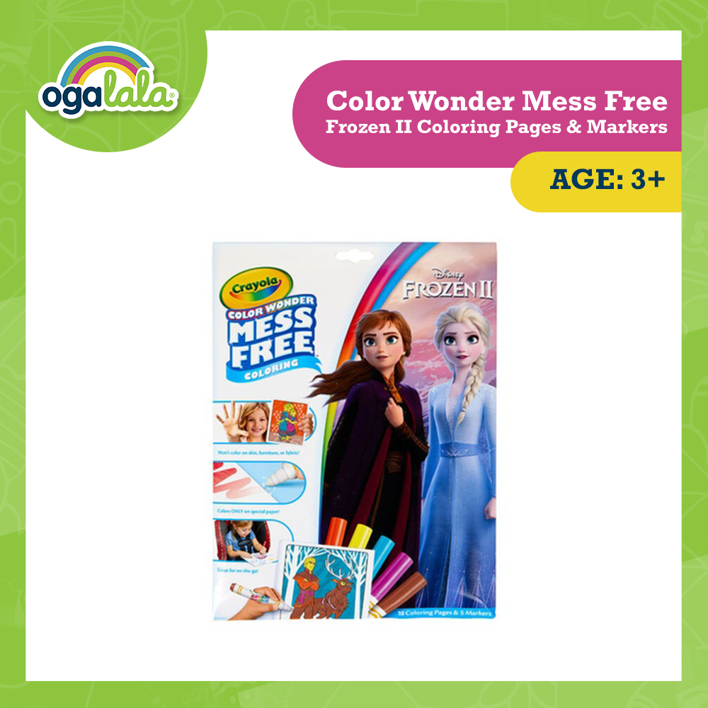 Crayola Color Wonder Mess Free Coloring Pad & Markers, Frozen | Shopee ...