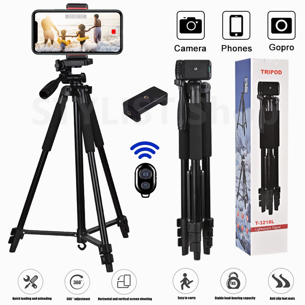 Camera Tripod Aluminum Alloy Stand with Bluetooth Remote Tripod for ...
