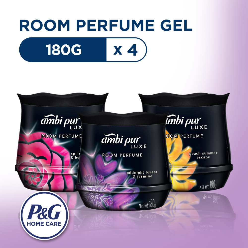 Ambi Pur Air Freshener Midnight Forest Peach Summer Spring Rose 180g ...
