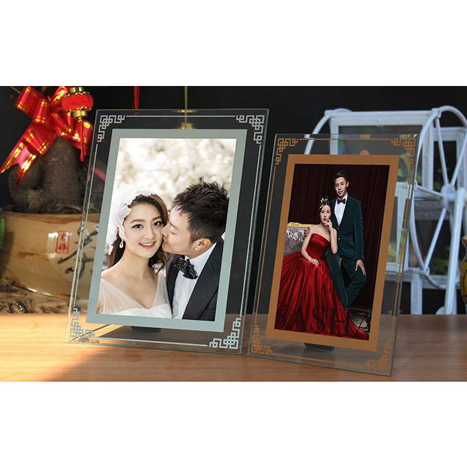 COD Glass crystal 6 "7" 8 "wedding dress photo frame photo frame photo ...