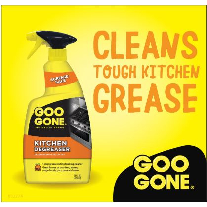 Goo Gone Kitchen Degreaser Grease Cleaner & Remover 28-Ounce Spray ...