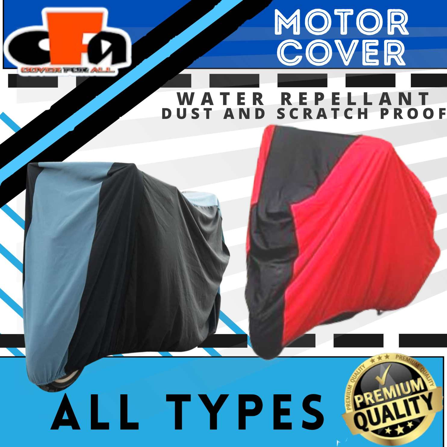 MOTORCYCLE COVER ALL TYPES NMAX ADV CLICK V1 V2 V3 MIO AEROX BAJAJ TMX ...