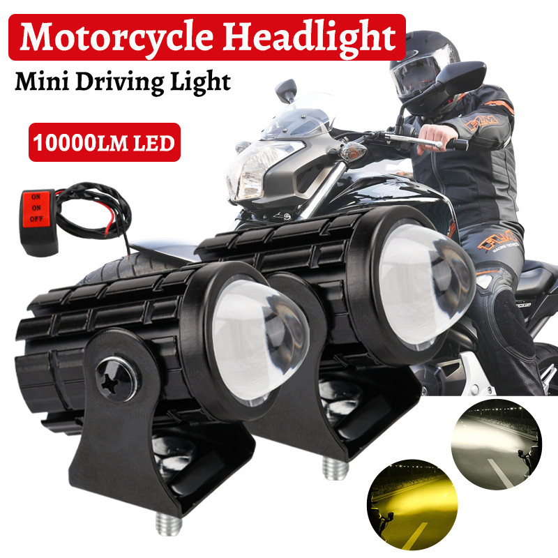 Mini Driving Light White+Yellow Pair of Universal High Quality Led ...