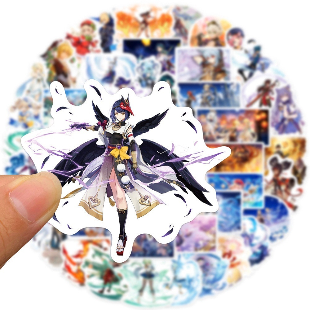 20pcs Genshin Impact Waterproof Sticker Anime Decals Sticker Manga ...