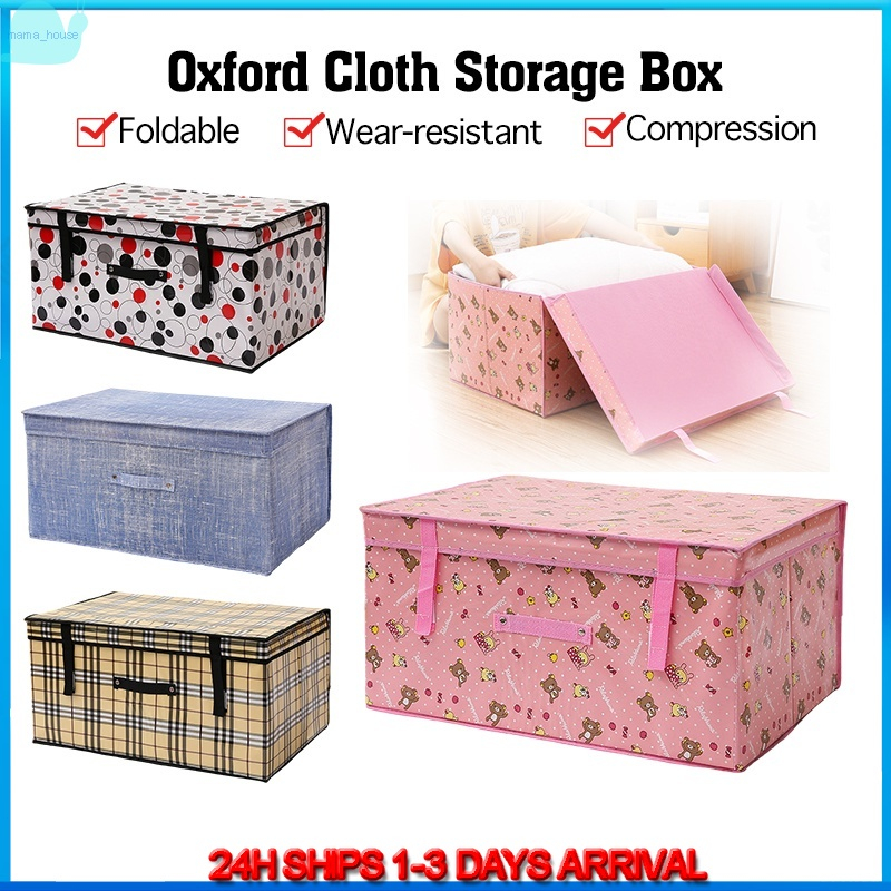 72L/120L Folding Storage Box Organizer Clothes Extra Large Non-Woven ...