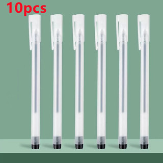 100pcs MUJI Gel Pen Ballpen Neutral Pen Black Frosted Full Needle Tube ...