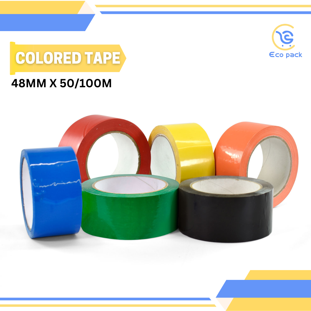 Colored Packaging Tape 48mm x 50/100M | Shopee Philippines
