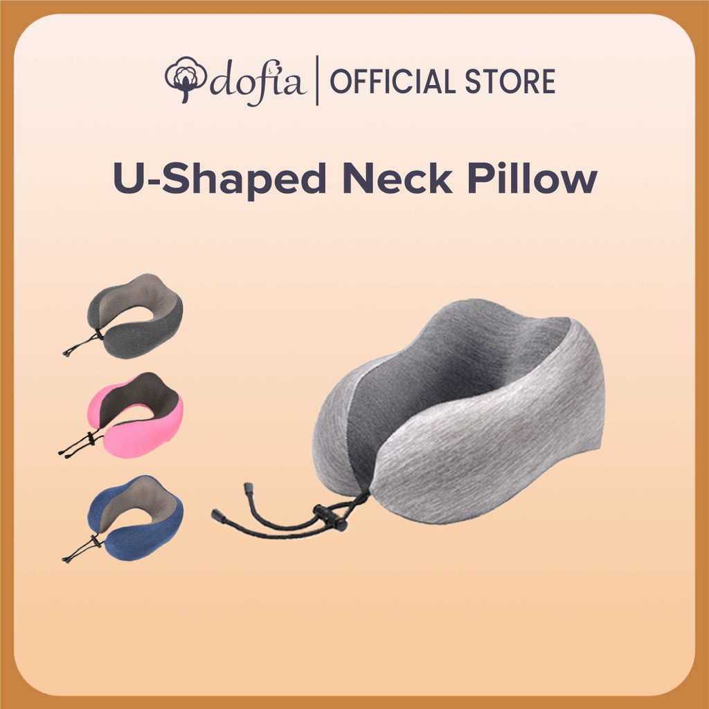 Dofia U-shaped Aircraft Neck Pillow Office & Trip & Nap Washable Gift ...