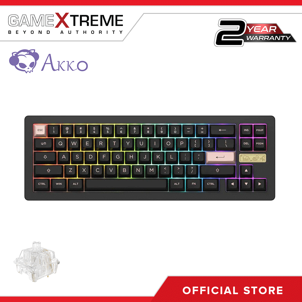 AKKO ACR PRO 68 RGB Hot-Swappable Mechanical Keyboard Gasket Mount ...