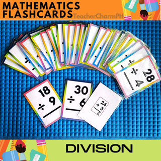 MATH MDAS FLASHCARDS LAMINATED Addition Subtraction Multiplication ...