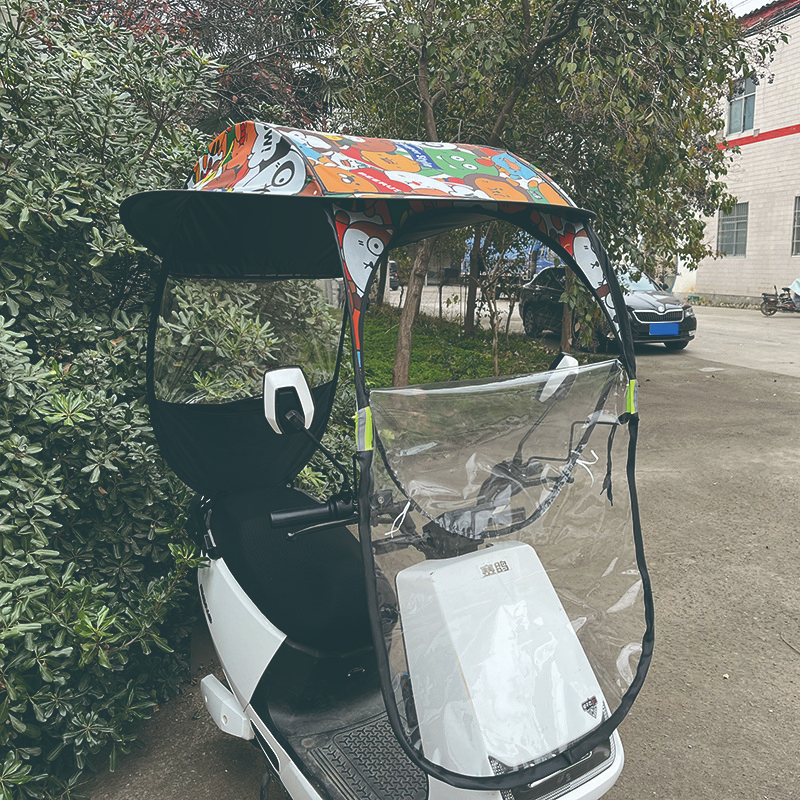 24-hour delivery Motorcycle Canopy Electric bicycle windshield awning ...