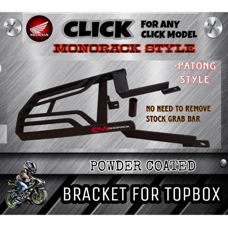 CLICK 125/150 Monorack bracket for topbox/motorcycle topbox bracket ...